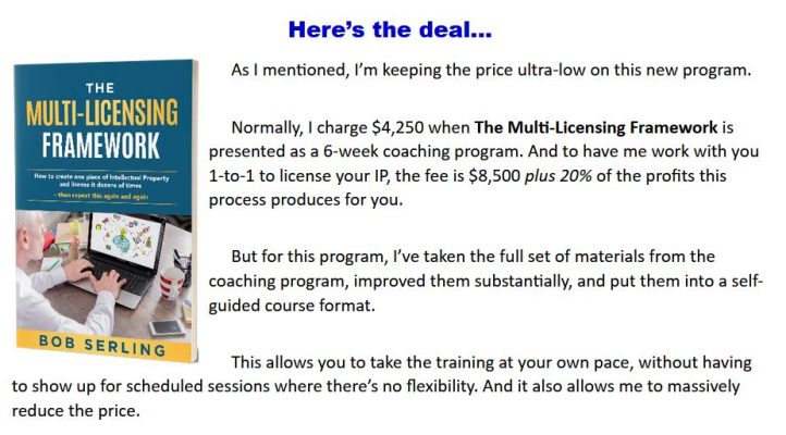 Bob Serling – Multi-Licensing Framework - ShoppyCourses